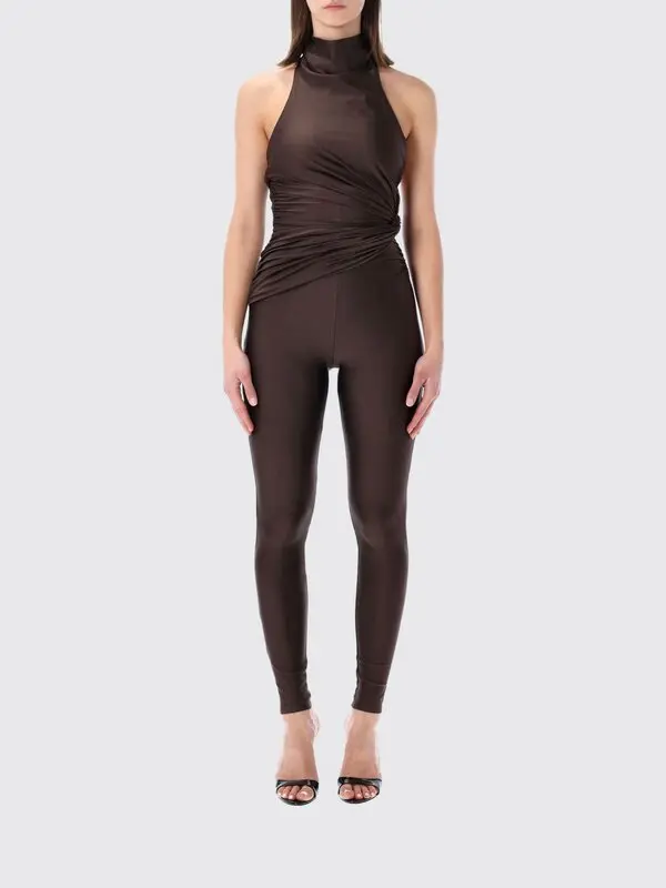Andamane Halter Neck Jumpsuit - Brown
