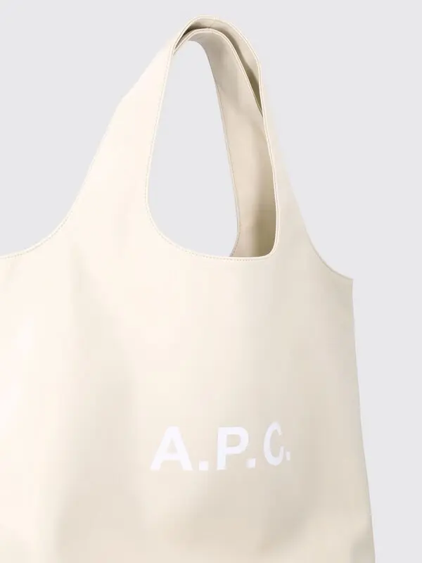 A.p.c. Ninon Faux Leather Shoulder Bag - Beige