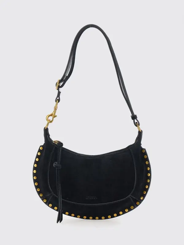 Isabel Marant Étoile Studded Suede Crossbody Bag - Black