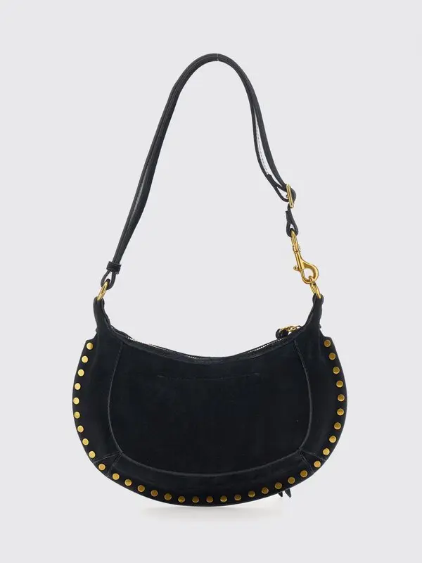 Isabel Marant Étoile Studded Suede Crossbody Bag - Black
