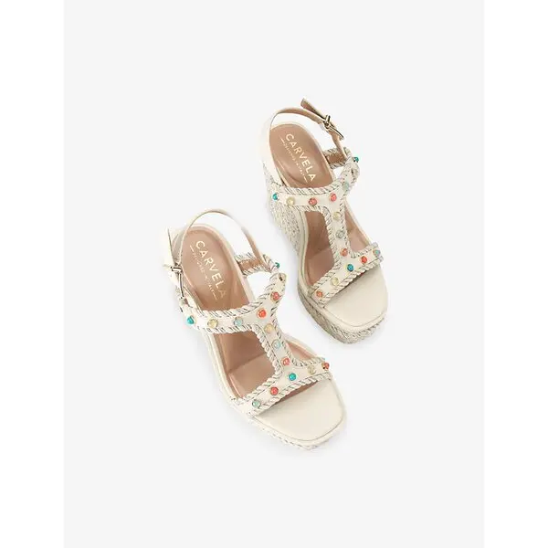 Carvela Sorella Faux-leather Wedge Sandals