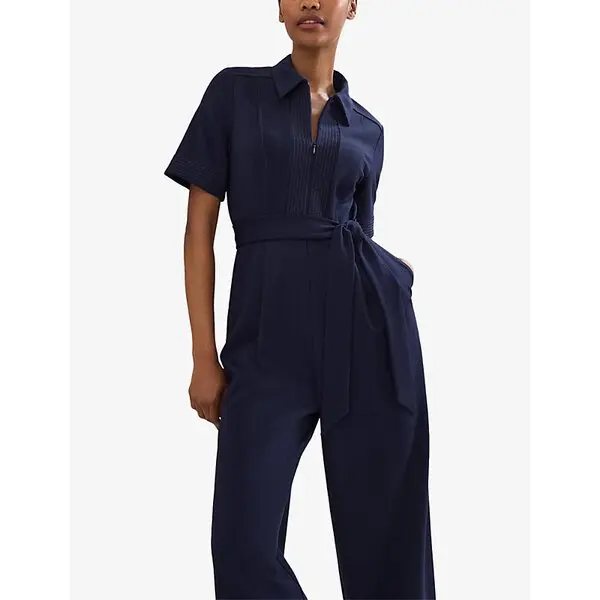 PHASE EIGHT Woven Wide-leg Jumpsuit With Belt