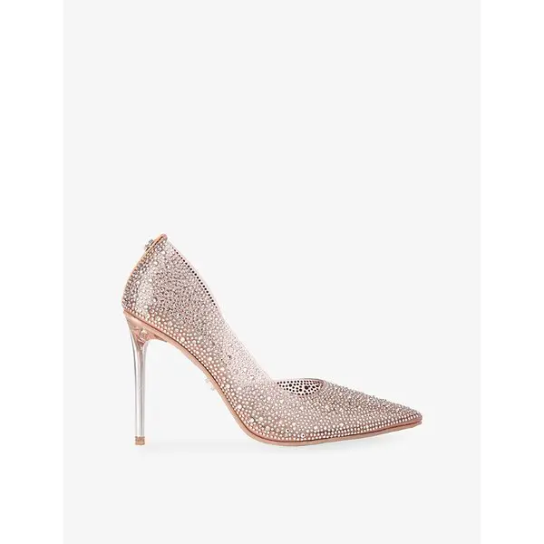 Carvela Positano Embellished Heeled Courts - Bronze