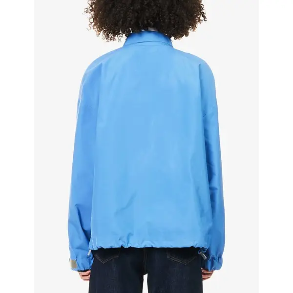 Miu Miu Relaxed-fit Woven Jacket - Pervinca