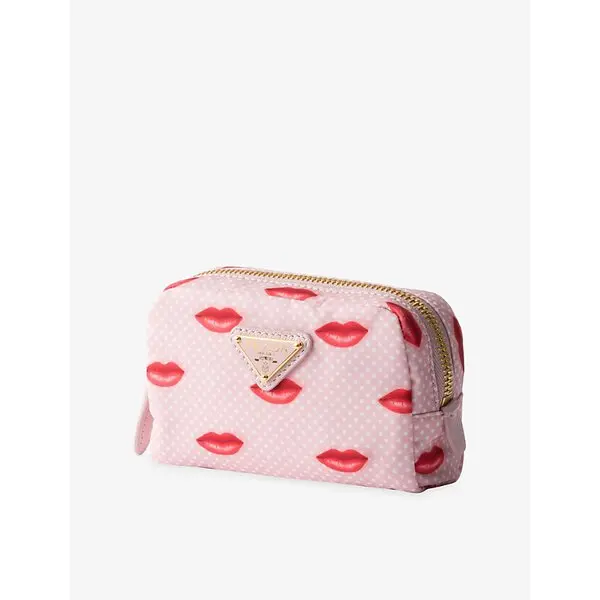 Prada Re-nylon Micro Woven Pouch - Pink