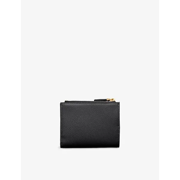 Prada Brand-plaque Small Leather Wallet - Black