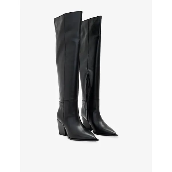 ALLSAINTS Reina Leather Knee-high Boots
