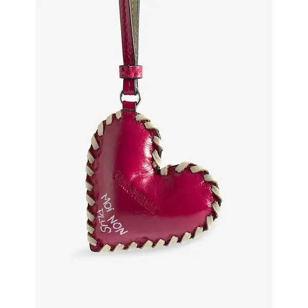 Zadig&Voltaire Heart Tag Leather Keyring