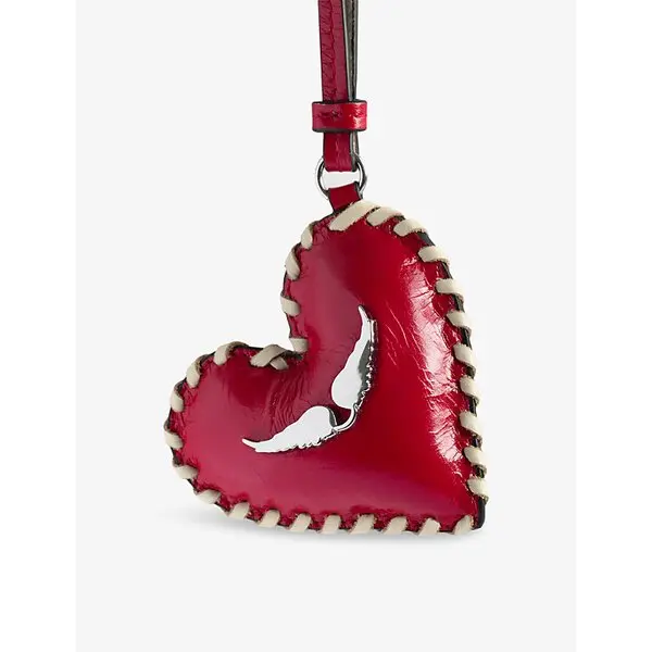Zadig&Voltaire Heart Tag Leather Keyring
