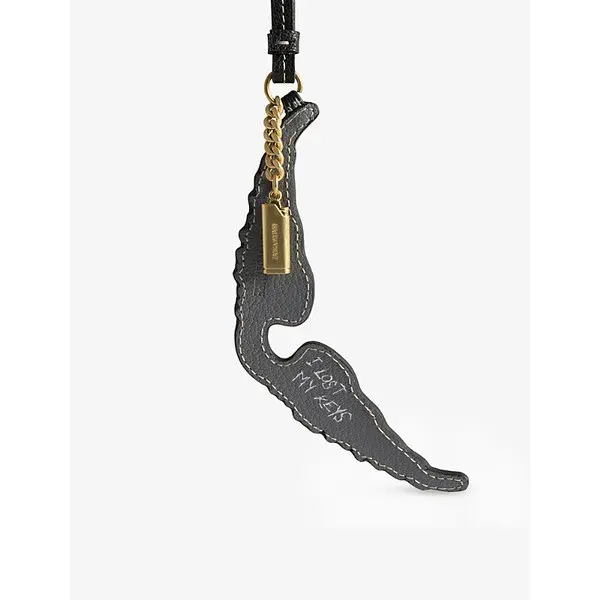 Zadig&Voltaire Z Wings Monogram Leather Bag Charm