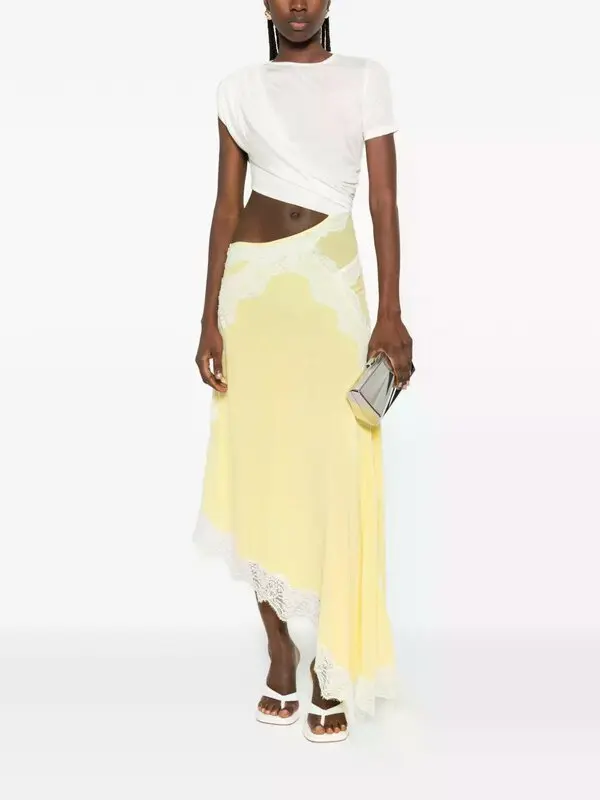 Christopher Esber Verve Lace-trim Asymmetric Dress