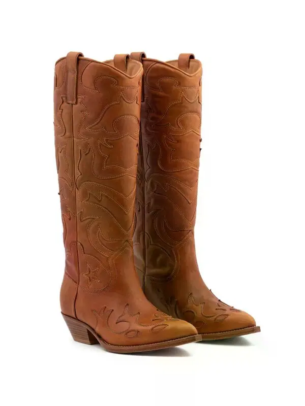 BUTTERO® Stitched Design Cowboy Boots