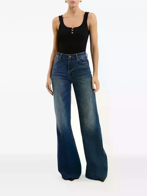 Rebecca Vallance Lorcan Ribbed Knit Scoop Neck Sleeveless Top - Black