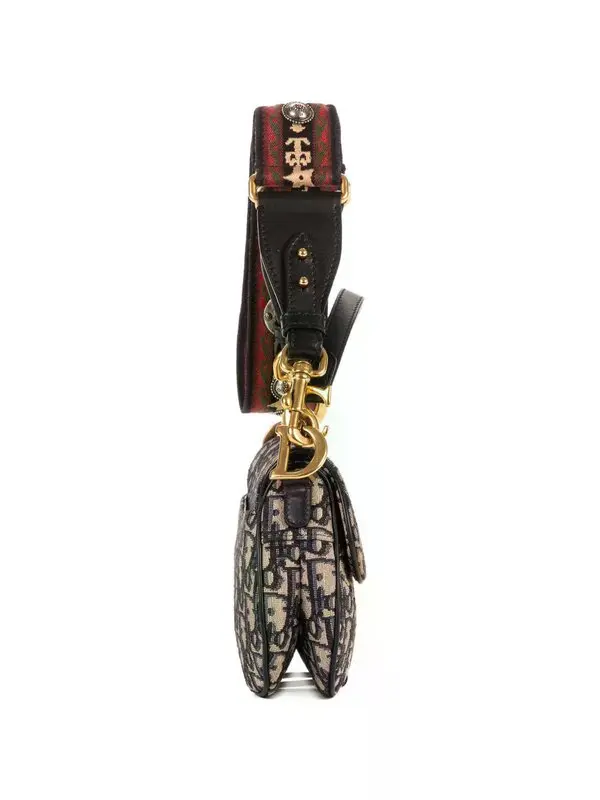 Dior Mini Saddle Oblique Shoulder Bag - Neutrals