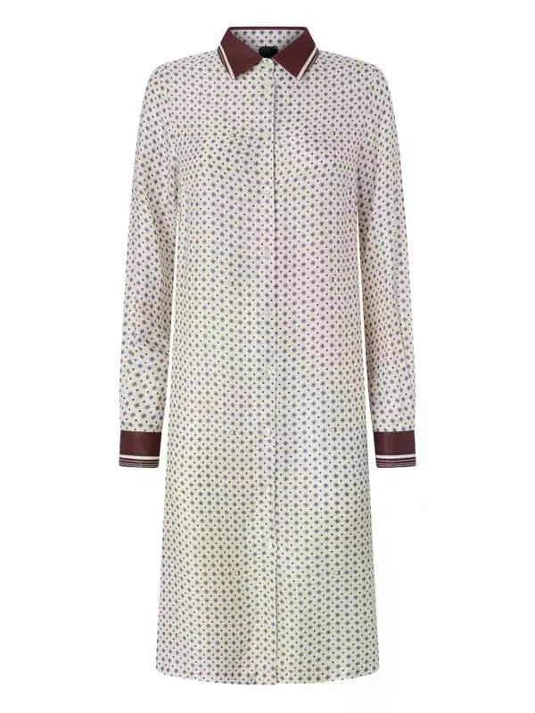 Pinko Elicia Patterned Shirt Midi Dress