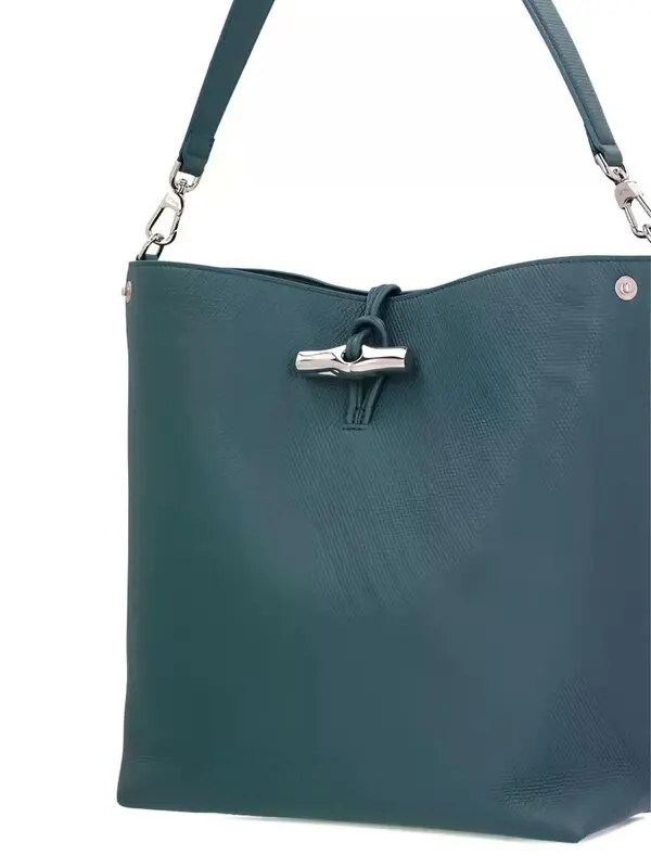 Longchamp Le Roseau Tote Bag With Silver-tone Hardware