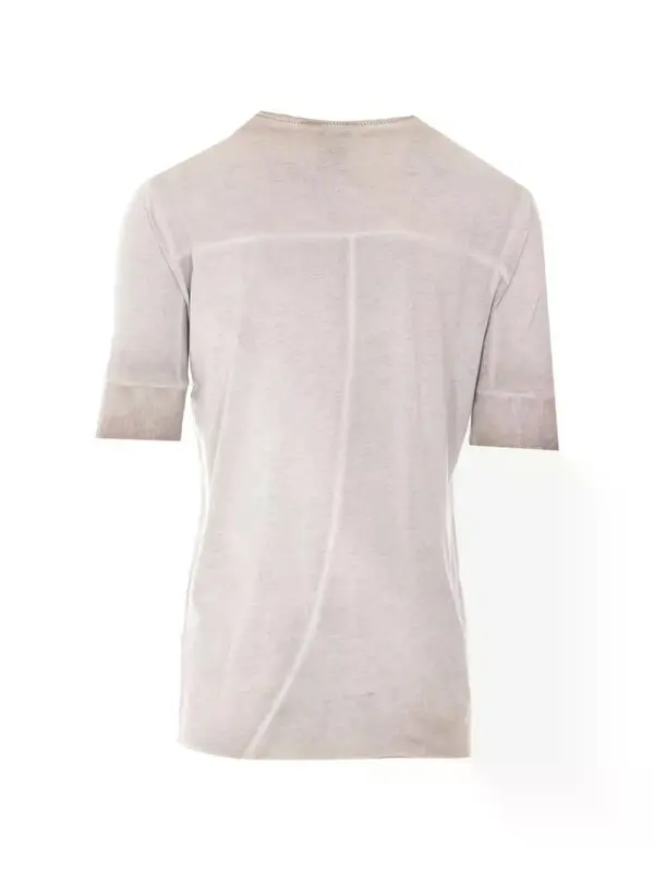 THOM KROM Crewneck Distressed T-shirt