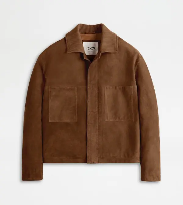 TOD'S Pashmy Suede Coach Jacket