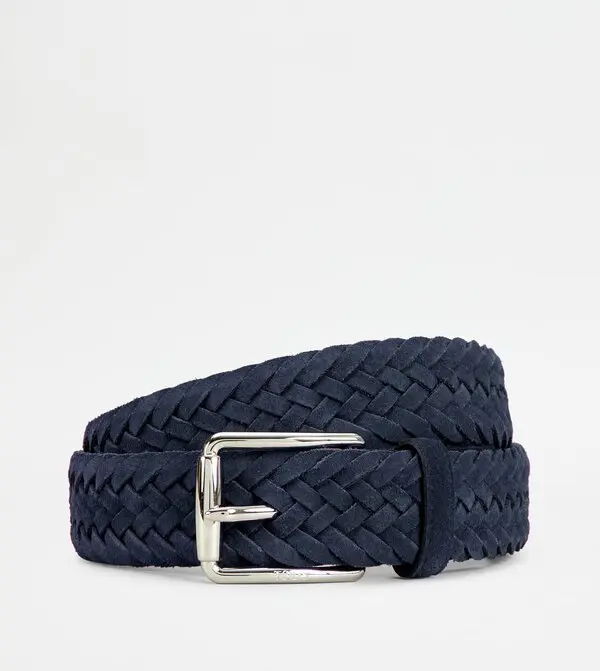 TOD'S Woven Suede Belt