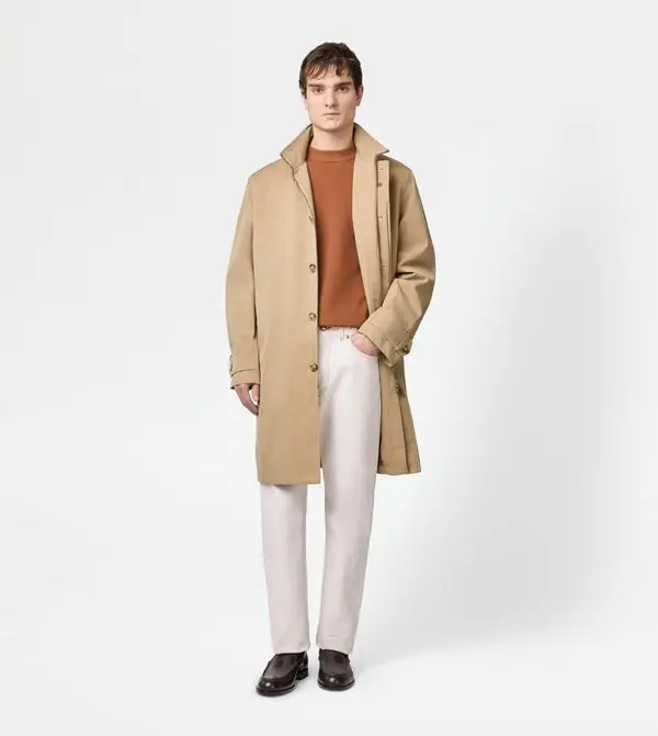 TOD'S Gabardine Trench Coat