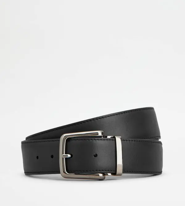 TOD'S Adjustable And Reversible Leather Belt