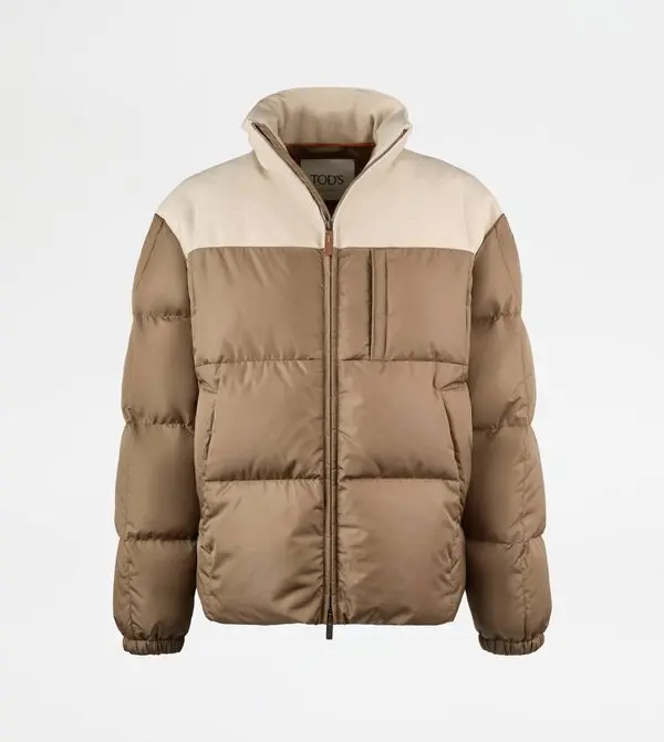 TOD'S Bi-material Down Jacket