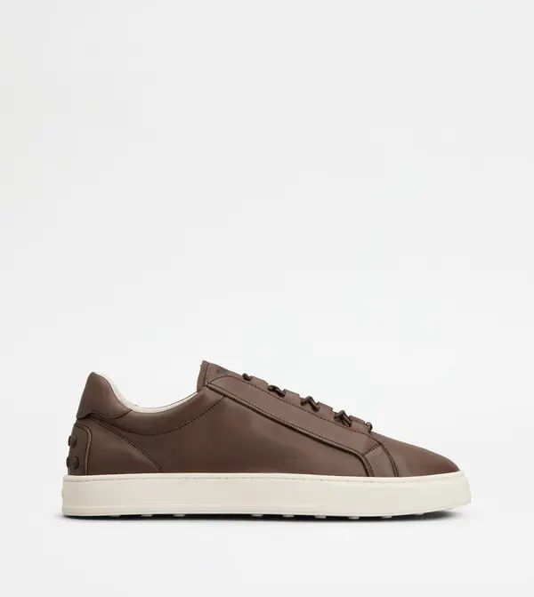 TOD'S Leather Sneakers - Brown