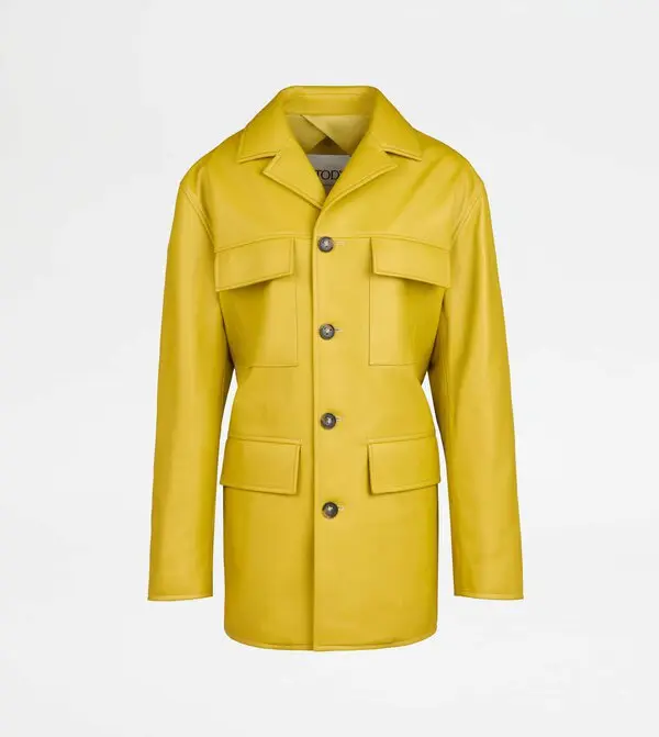 TOD'S Leather Safari Jacket