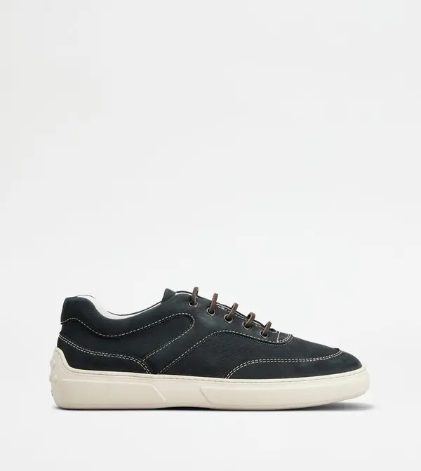 TOD'S Nubuck Sneakers With Wavy T Detailing