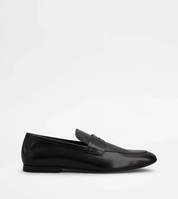 TOD'S Leather Loafers - Black
