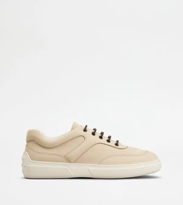TOD'S Nubuck Sneakers With Wavy T Detailing
