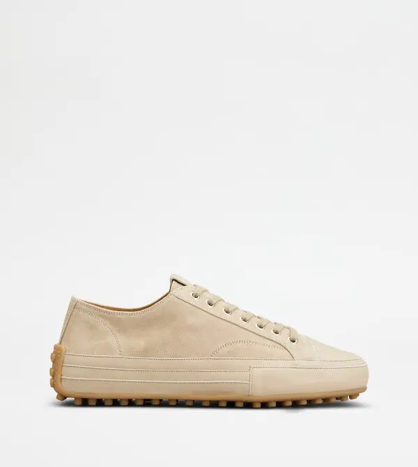 TOD'S Suede Sneakers - Beige