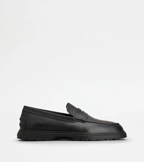 TOD'S Leather Loafers With Monogram Detail
