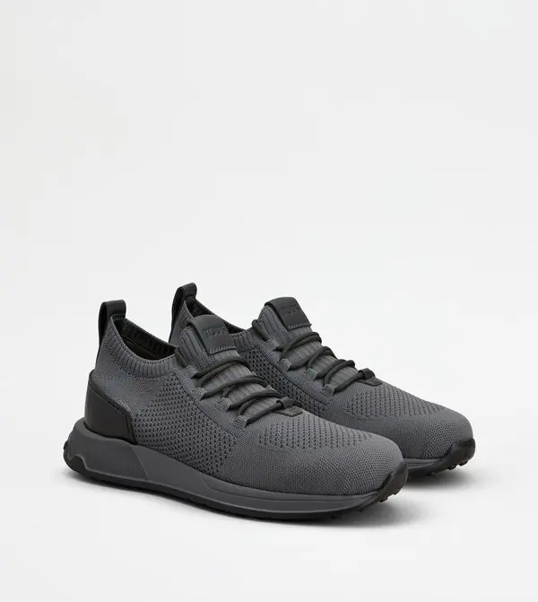 TOD'S Technical Fabric And Leather Sock Sneakers