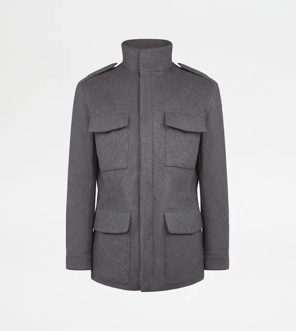 TOD'S Field Jacket In Wool Drap