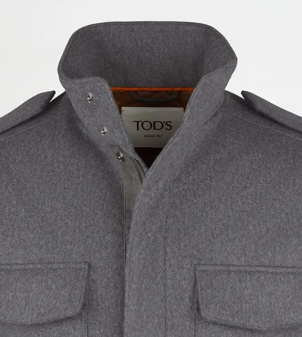TOD'S Field Jacket In Wool Drap