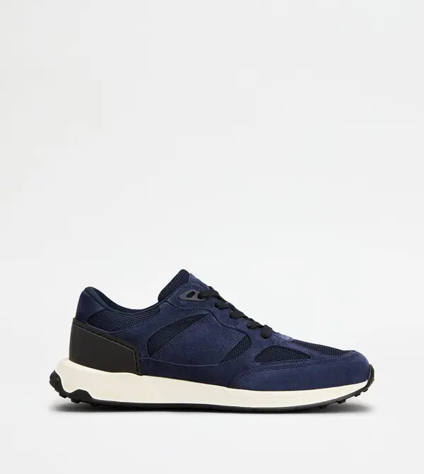 TOD'S Leather And Fabric Sneakers