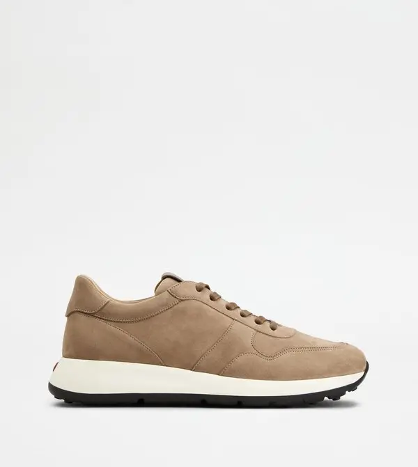 TOD'S Red Dot Pashmy Suede Sneakers