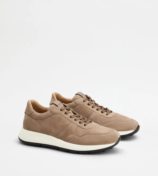 TOD'S Red Dot Pashmy Suede Sneakers