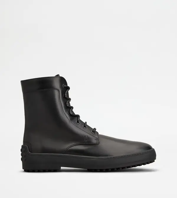 TOD'S Winter Gommino Leather Ankle Boots