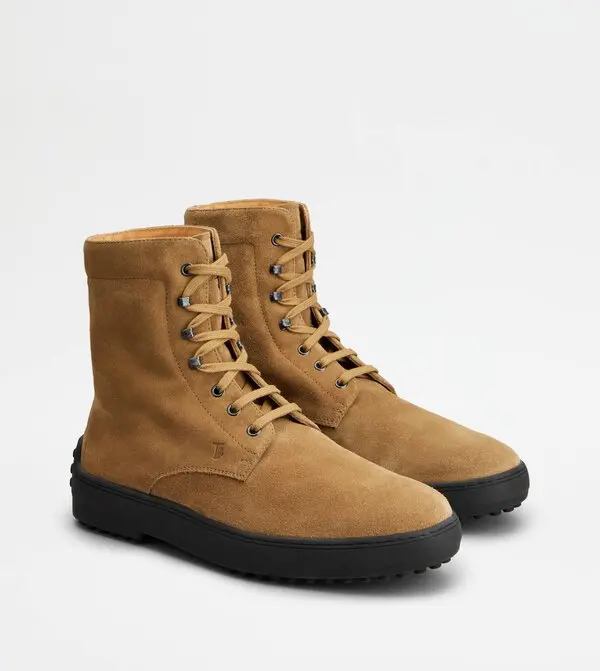 TOD'S Winter Gommino Suede Ankle Boots