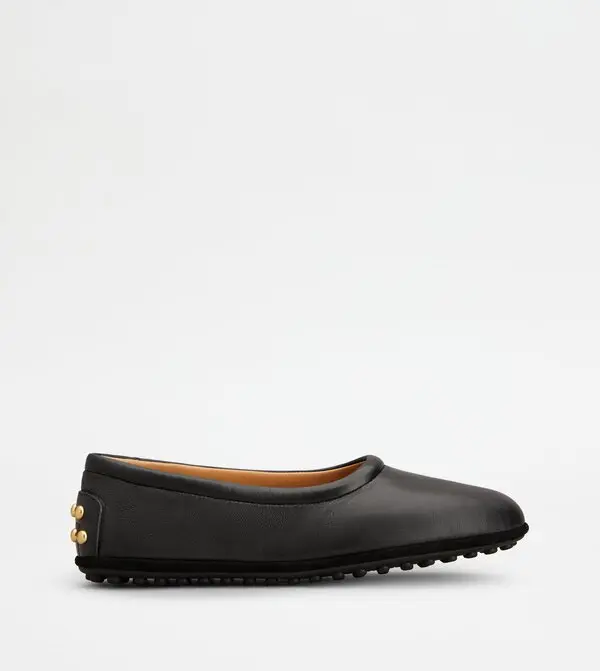 TOD'S Metal Dots Nappa Leather Ballerinas