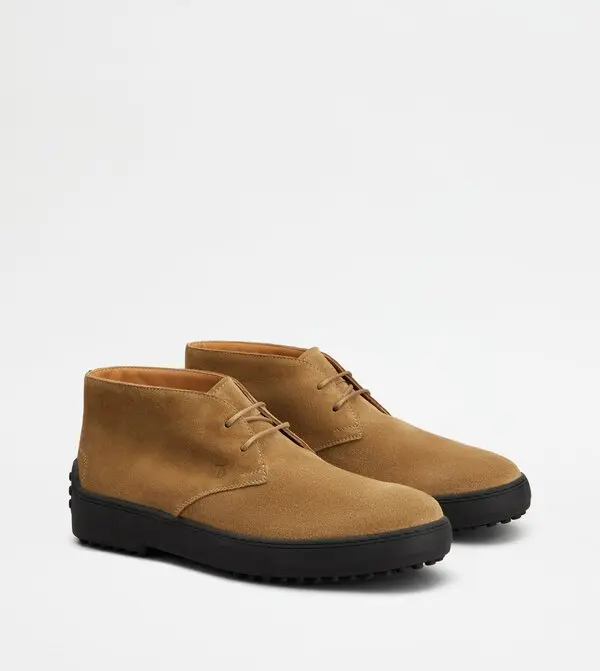 TOD'S Winter Gommino Suede Desert Boots
