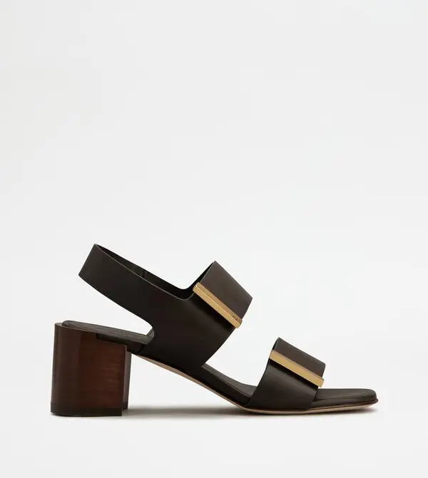 TOD'S Sandals In Leather - Brown