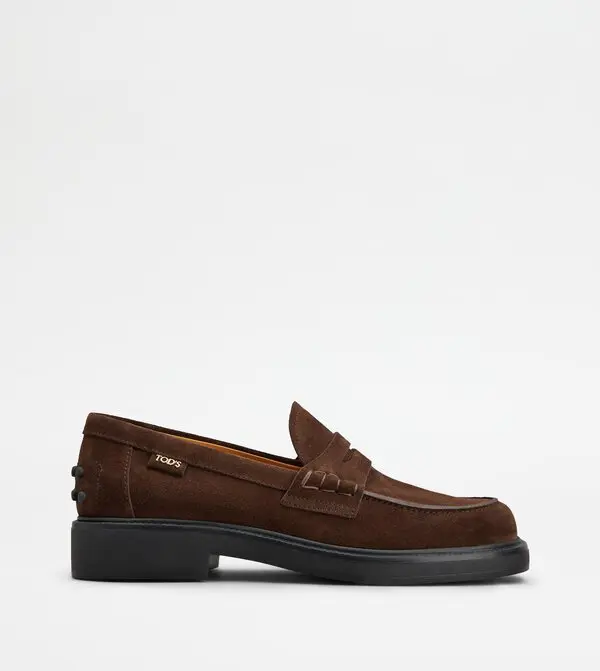 TOD'S Suede Loafers - Brown