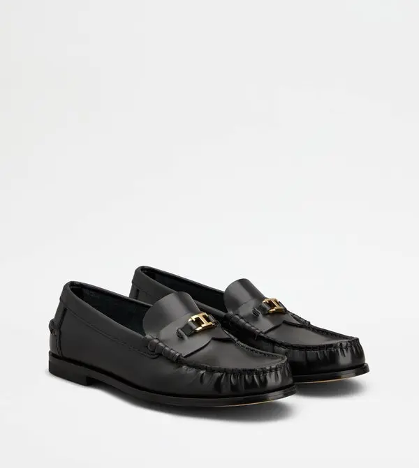 TOD'S T Timeless Leather Loafers