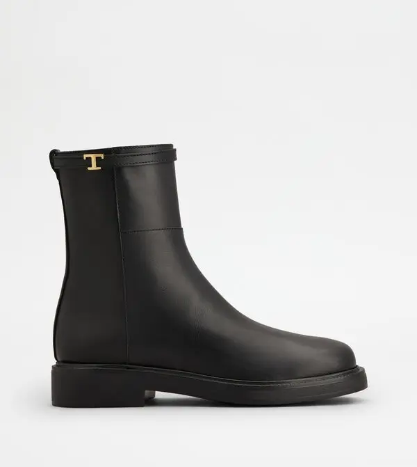 TOD'S T Timeless Leather Ankle Boots