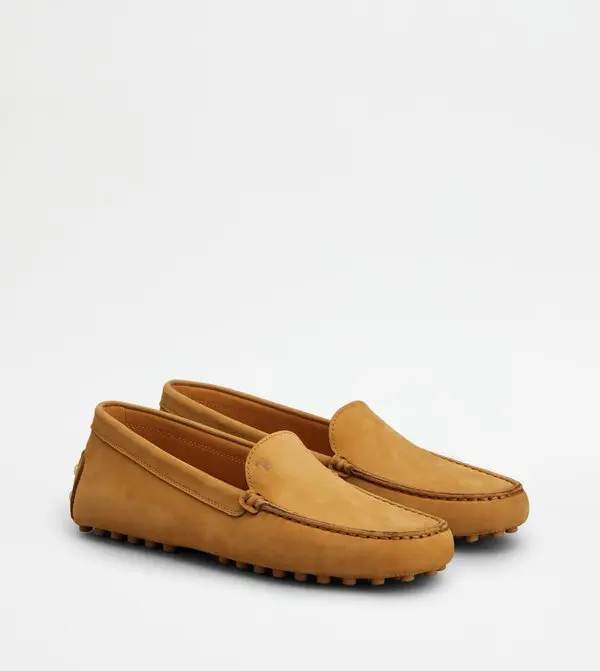 TOD'S Metal Dots Gommino Nubuck Loafers