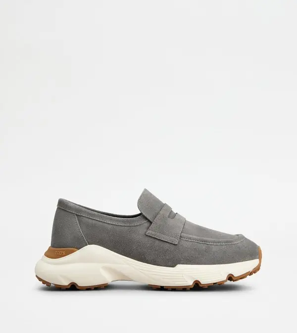 TOD'S Suede Loafers - Grey