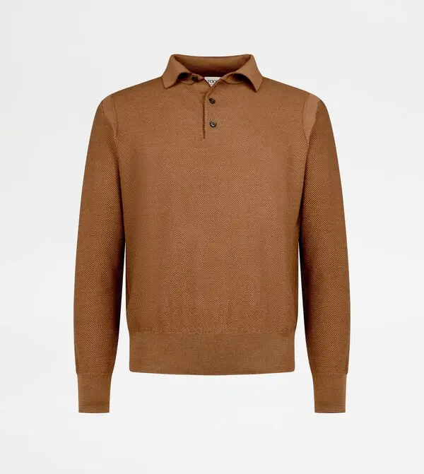 TOD'S Polo Shirt In Wool Piquet
